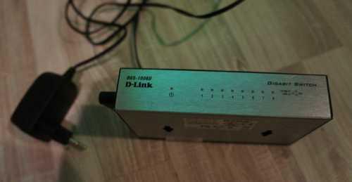 Коммутатор Gigabit Switch D-Link DGS-1008D