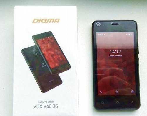 Смартфон Digma Vox V40 3G Android 8.1 GO