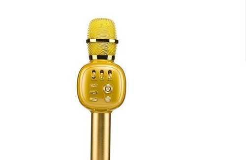 Караоке микрофон беспроводной charge K-310 золотой