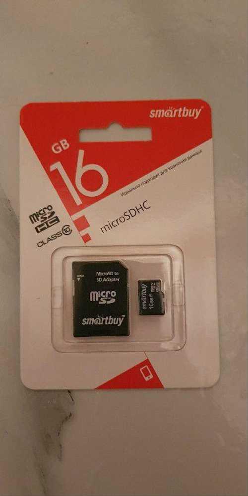 Карта памяти MicroSD 16Gb