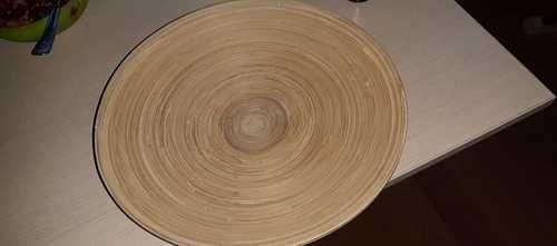 Тарелка деревянная для хлеба для кухни