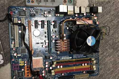 Gigabyte ga ep35 (5pci-e) + e8400 +oзу 2gb +hdd500