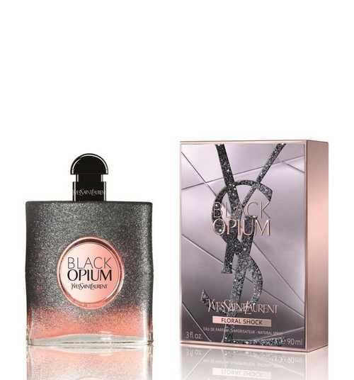 YSL Black Opium Floral Shock+бесплатная доставка