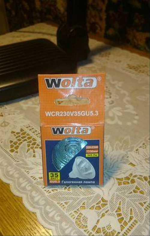 Лампа галогенная wolta WCR230V35GU5.3
