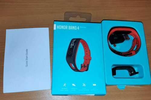Honor band 4 running red