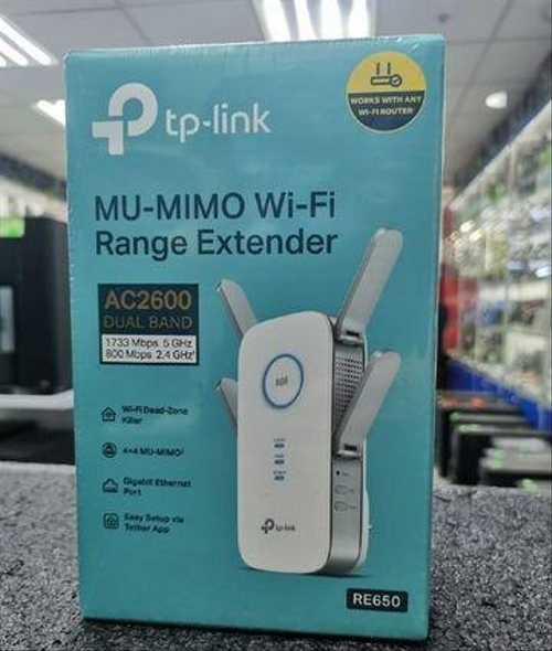 Wi-Fi усилитель сигнала (репитер) TP-link RE650