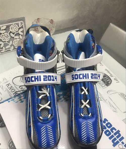 Коньки ледовые детские раздвижные