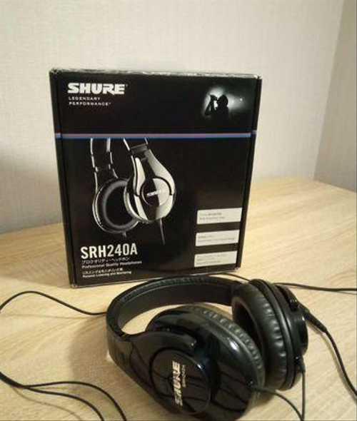 Наушники Shure SRH 240A отл. сост