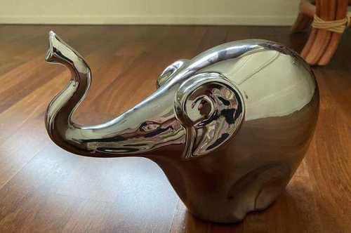 Слон фигурка керамическая зеркальная