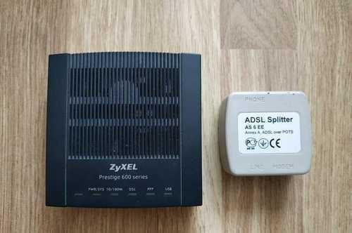 Модем Zyxel adsl2+ prestige 600 series Annex B