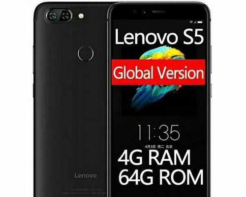 Lenovo S5 4/64gb ru black Новый гарантия год