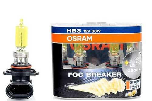 Лампы Osram HB3 Fog Breaker (+60) 2шт