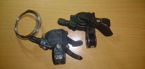 Комборучки shimano ef-51. манетки sram х-5, грипсы