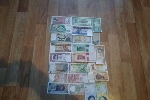 Набор банкнот стран мира (23штуки)