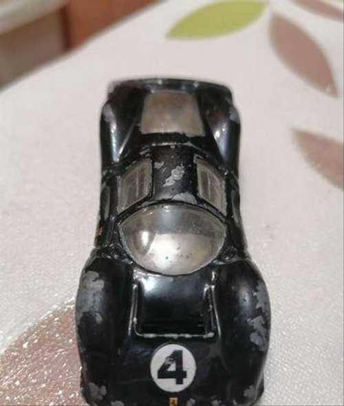 Hot wheels ferrari p4 2001 negro Rayas Amarillas