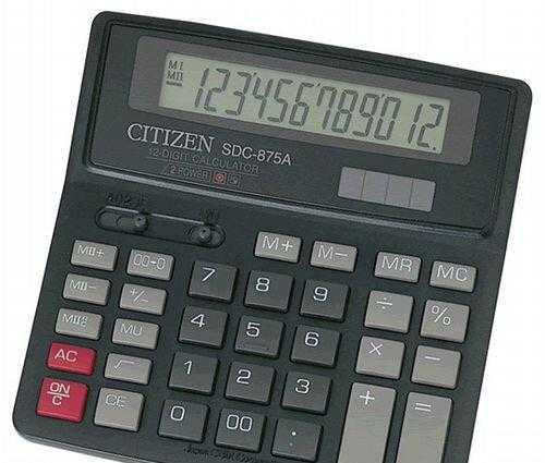 Настольный калькулятор Citizen SDC-875 А