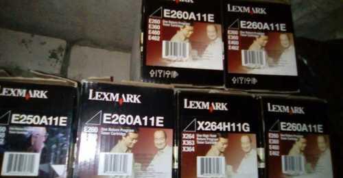 Однопроходные оригинальные картриджи lexmark