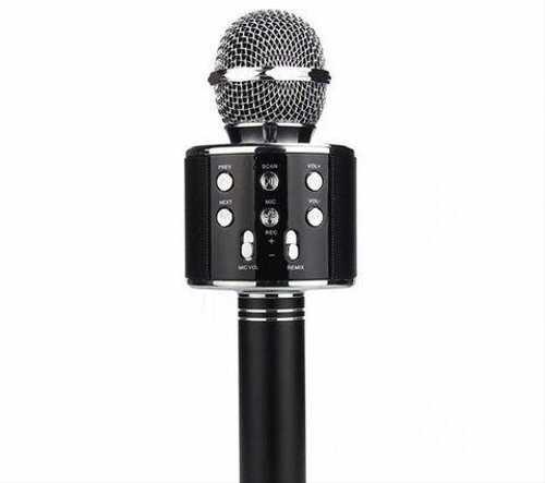 Караоке микрофон Wster WS-858 Черно-серый