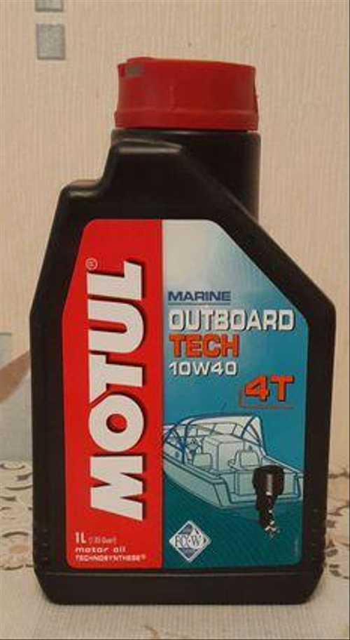 Масло Outboard 2T 10w40 Motul 1л для 4-х тактных