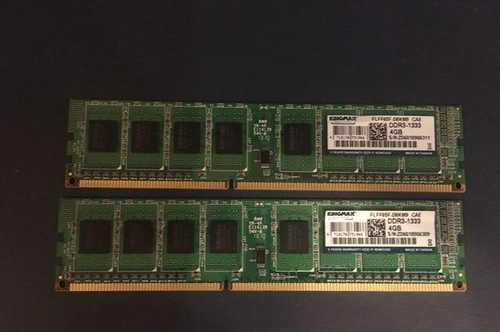 Озу DDR3 2x4GB