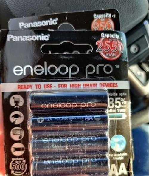 Аккумуляторы Panasonic Eneloop Pro AA и AAA