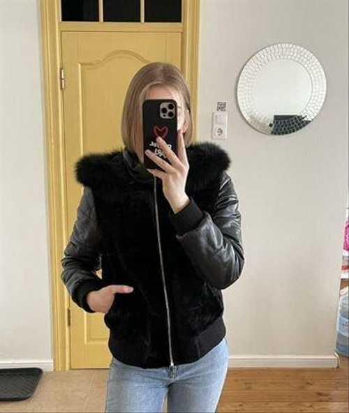 Куртка шуба женская зимняя размер S