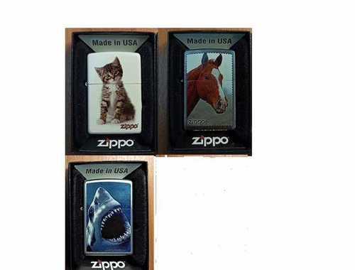 Зажигалка Zippo животные Оригиналы Новые