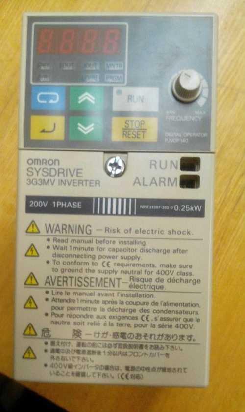 Преобразователь частоты omron 3G3MV-AB002