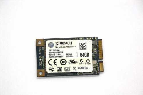 Накопитель SSD 64Gb Kingston M-sata