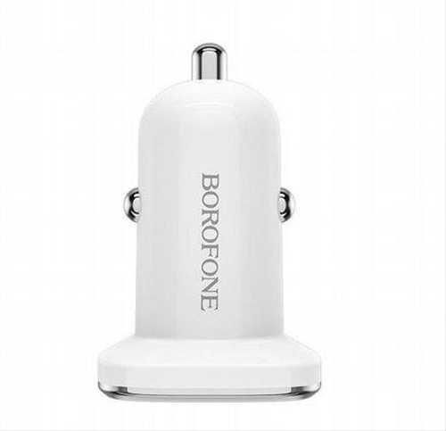 Азу USB 2.4A 2 USB порт borofone BZ12 Lasting белый