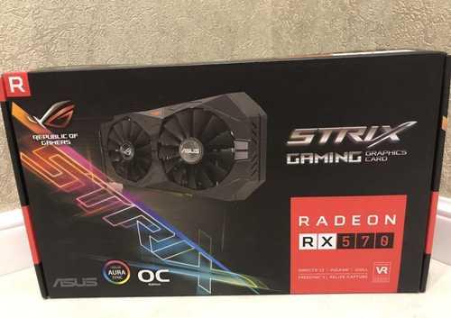 Видеокарта Asus rx570 4gb strix