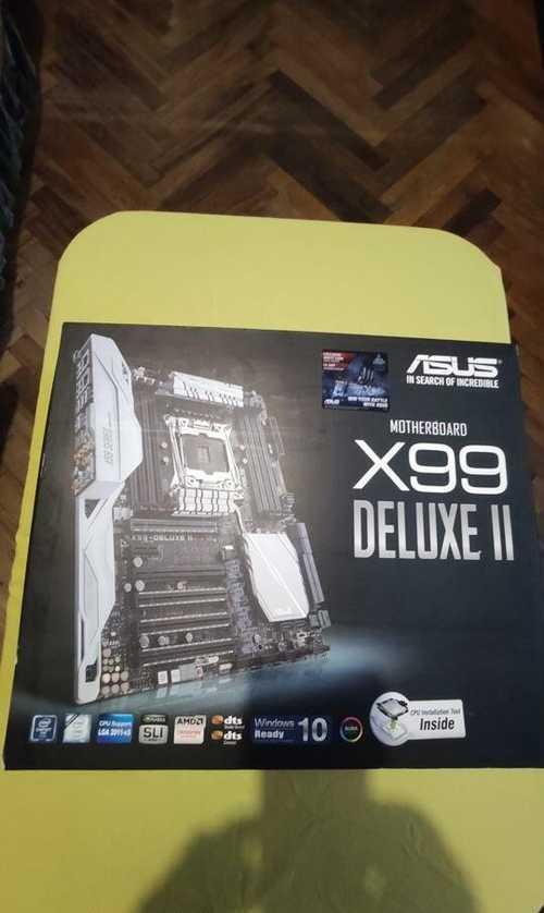 Asus x99 delux II + процессор i 7-6850K BOX