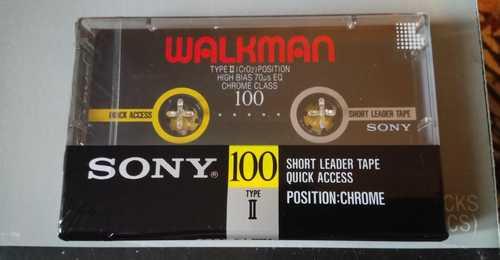 Sony walkman 100 chrome аудиокассеты новые