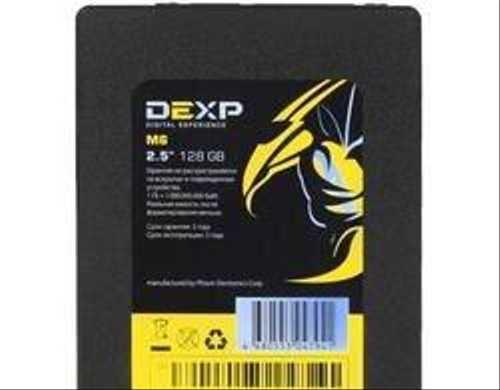 SSD 128 гб 2.5" SATA накопитель dexp M6