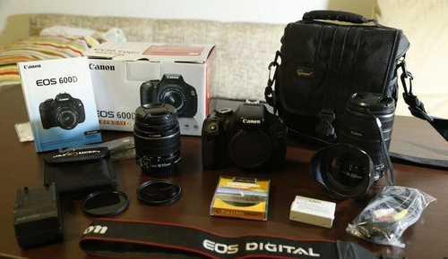 Canon EOS 600D kit 18-55 IS II + 55-250 IS