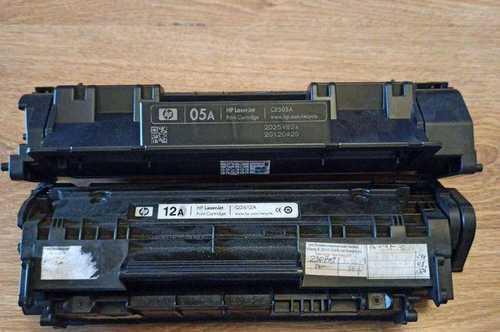Картриджи hp q2612a, ce505a