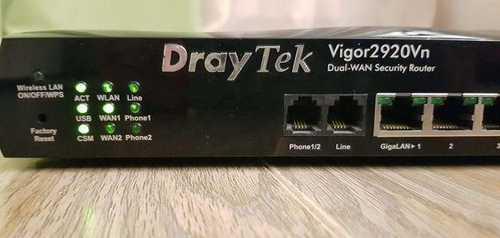 Draytek vigorfly 200 настройка роутера