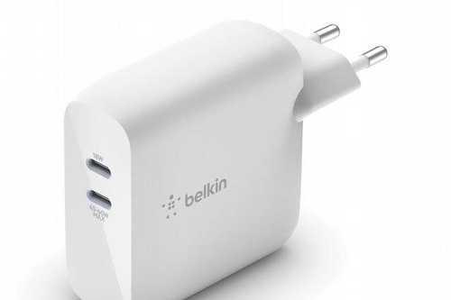 Зарядное устройство Belkin, 2 порта USB-C, 63 Вт