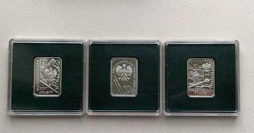 Серебряные монеты рыцари Польши