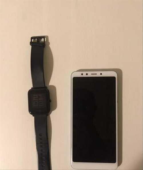 Xiaomi redmi 5+Xiaomi Amazfit bip