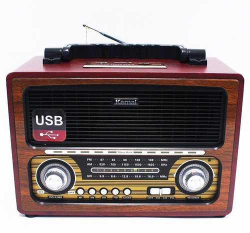 Kemai MD-1800BT - ретро радиоприемник с USB и SD