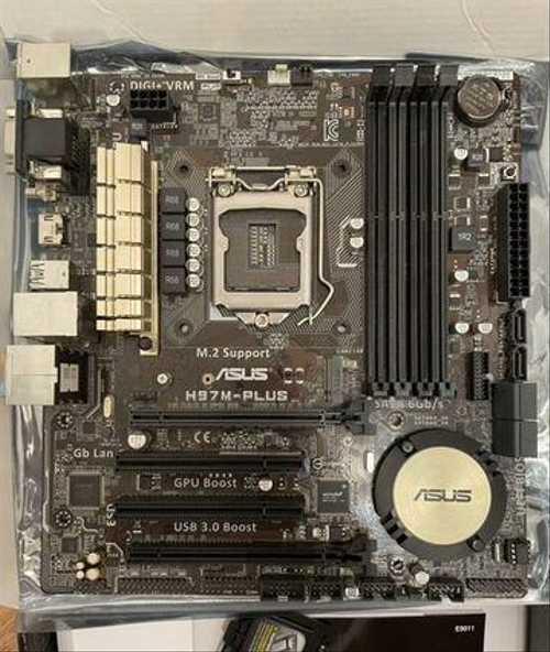 Материнская плата asus H97M-plus LGA1150