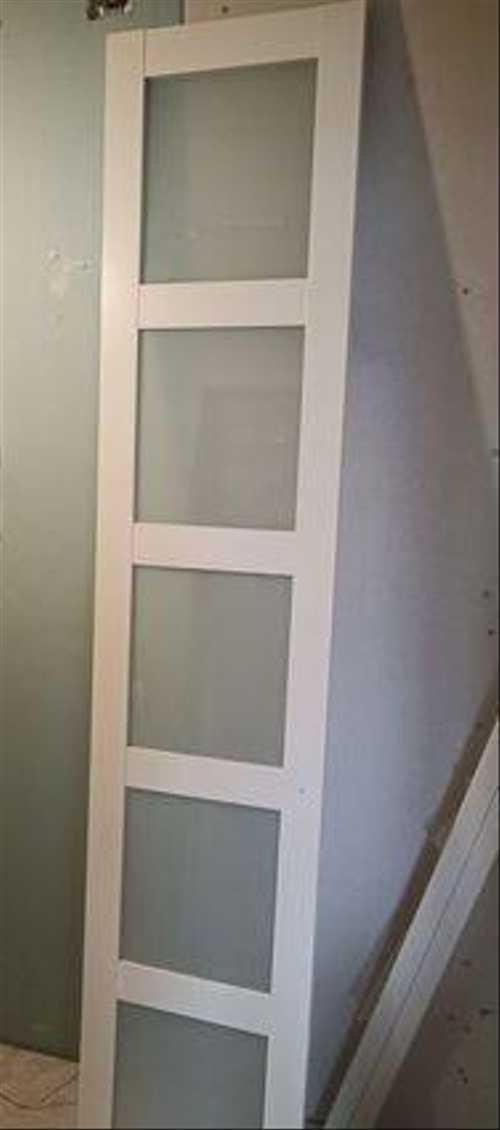 Дверь Икеа Бергсбу со стеклом, 50*229, б/у