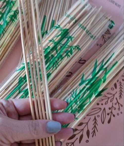Шпажки деревянные бамбуковые.30 см