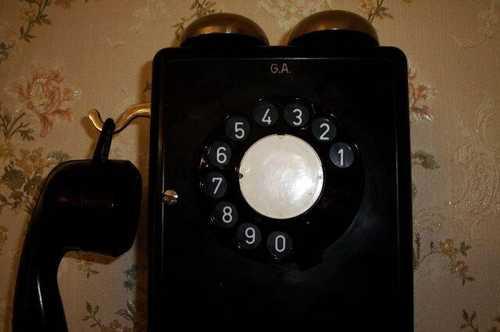 Антикварный настенный телефон AG solothurn