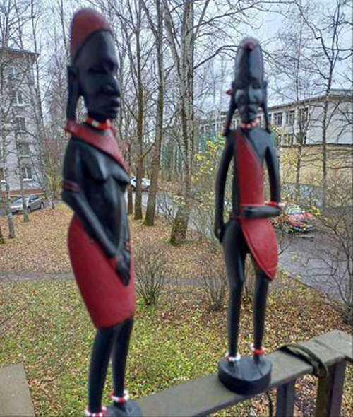 Статуэтки-куклы из эбенового дерева Африка