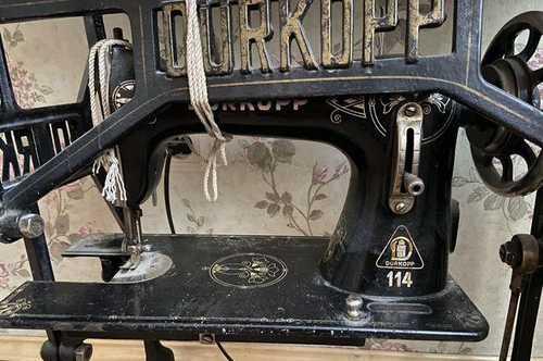 Старинная швейная машинка durkopp 1905 года