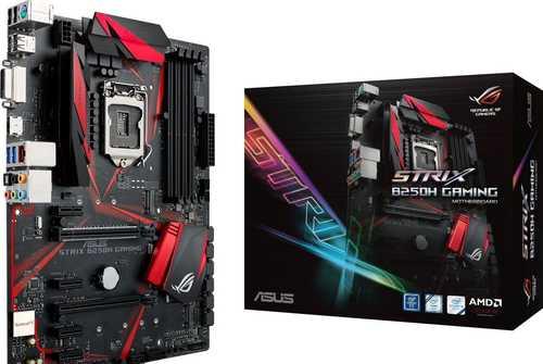 Материнская плата asus ROG strix B250H gaming