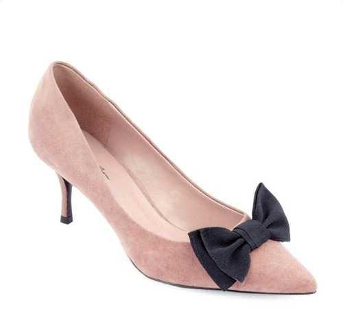 Новые замшевые туфли Corsocomo нежно-розовые