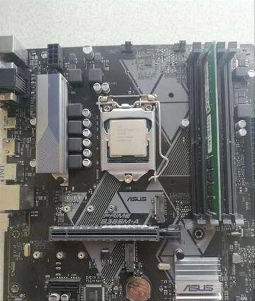 Проц. Intel i7-9700 + мат.плата Asus prime B365M-A